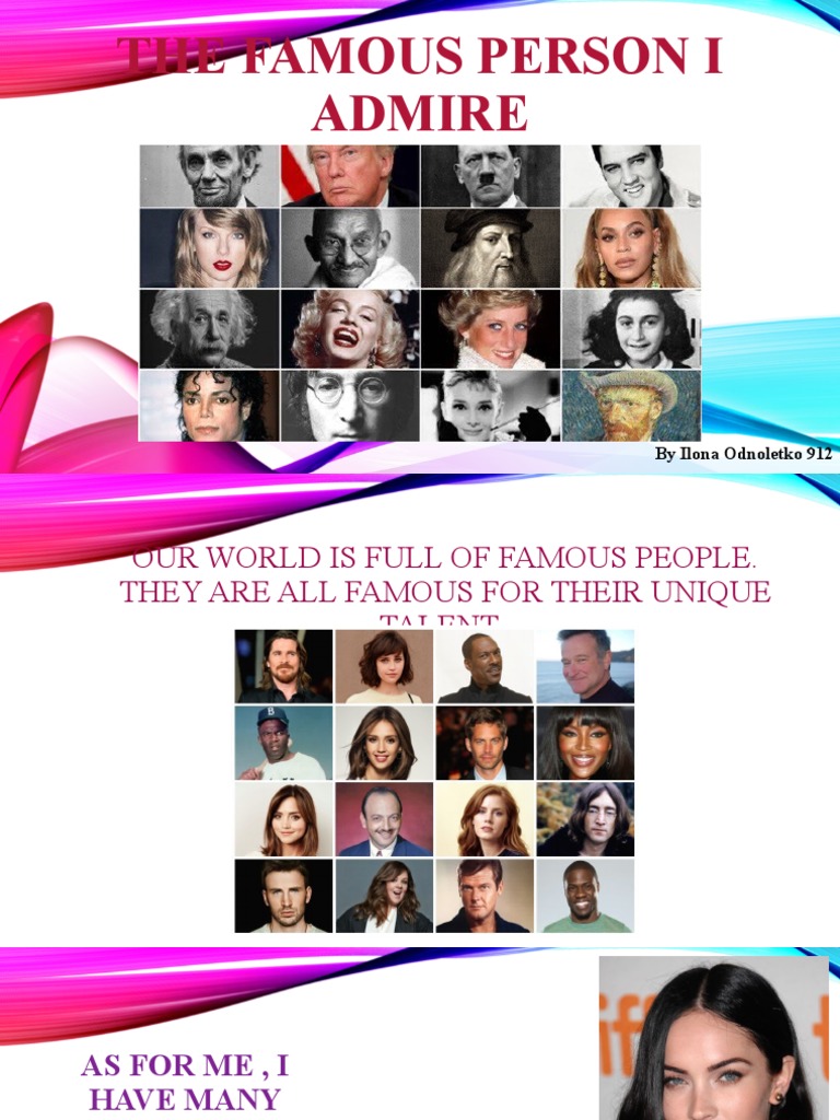 The Famous Person I Admire | PDF
