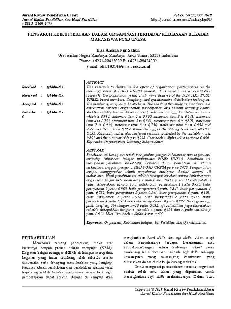 Artikel Mini Riset | PDF