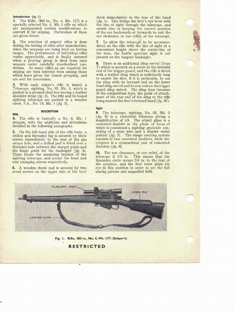Enfield No.4t | PDF | Sniper | Electromagnetic Radiation