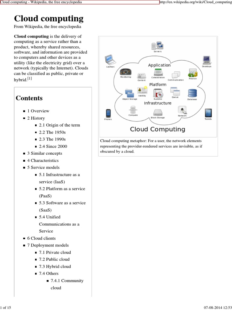 Cloud Computing Is The Delivery of | PDF | Platform As A Service ...