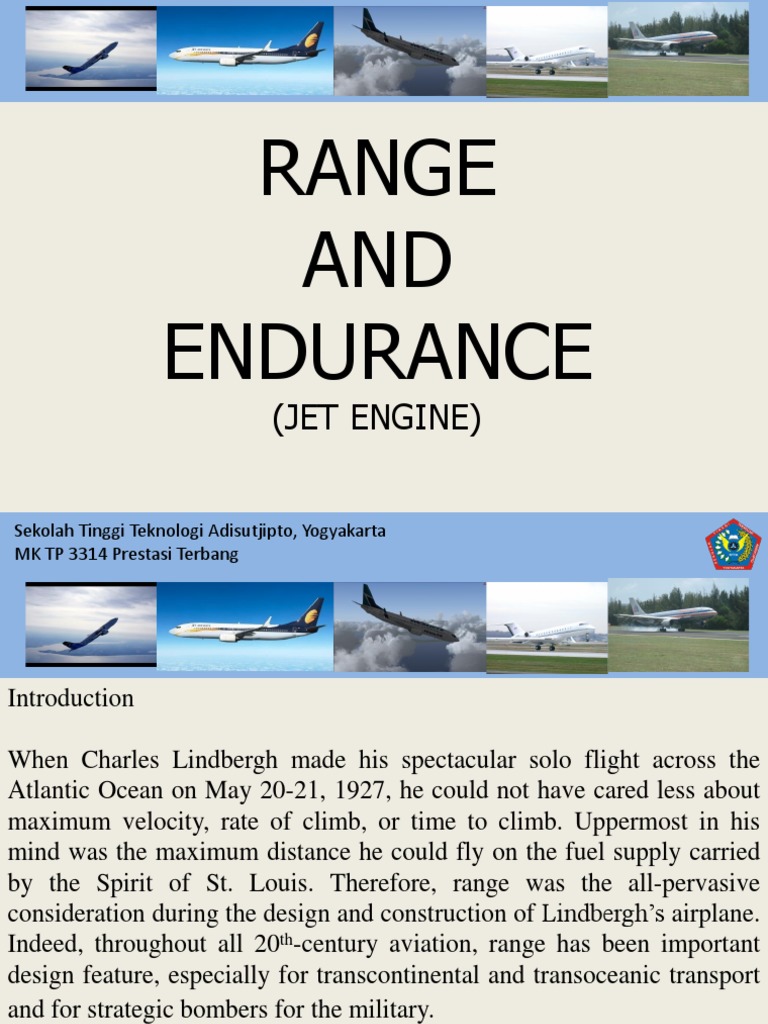 Range and Endurance of Jet Aircraft | PDF | Jet Engine | Airplane