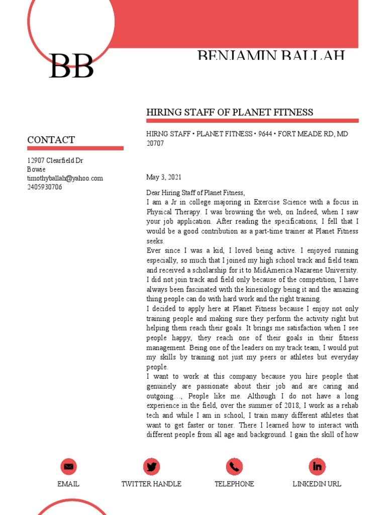 Cover Letter | PDF | Human Nature | Communication