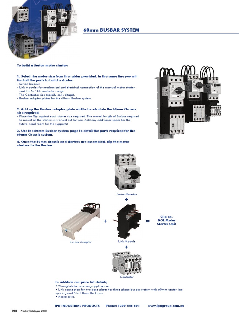 60Mm Busbar System: Product Catalogue 2013 | PDF | Electric Motor ...