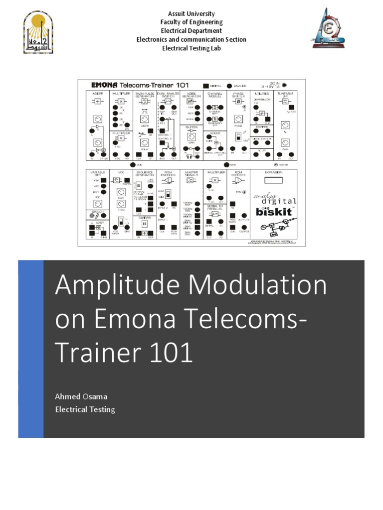 AM Experiment Sheet | PDF | Detector (Radio) | Modulation