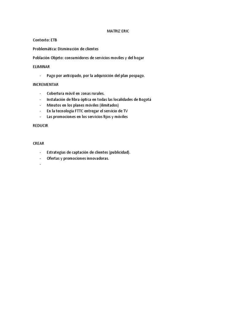 Matriz Eric | PDF
