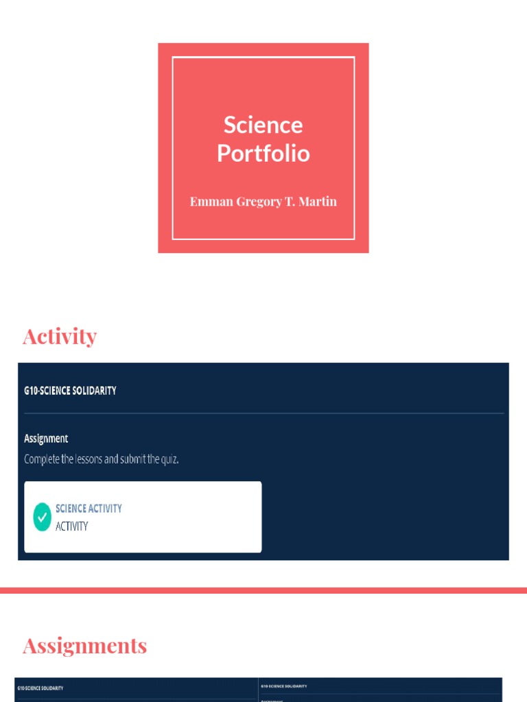 Science Portfolio: Mirrors & Nervous System | PDF | Teaching Methods ...