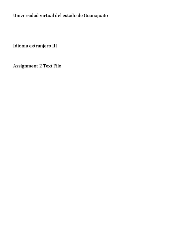 Assignment 2 Text File | PDF