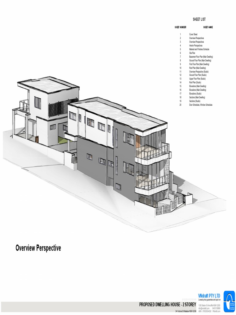 Overview Perspective: Sheet List | PDF | Wall | Copyright