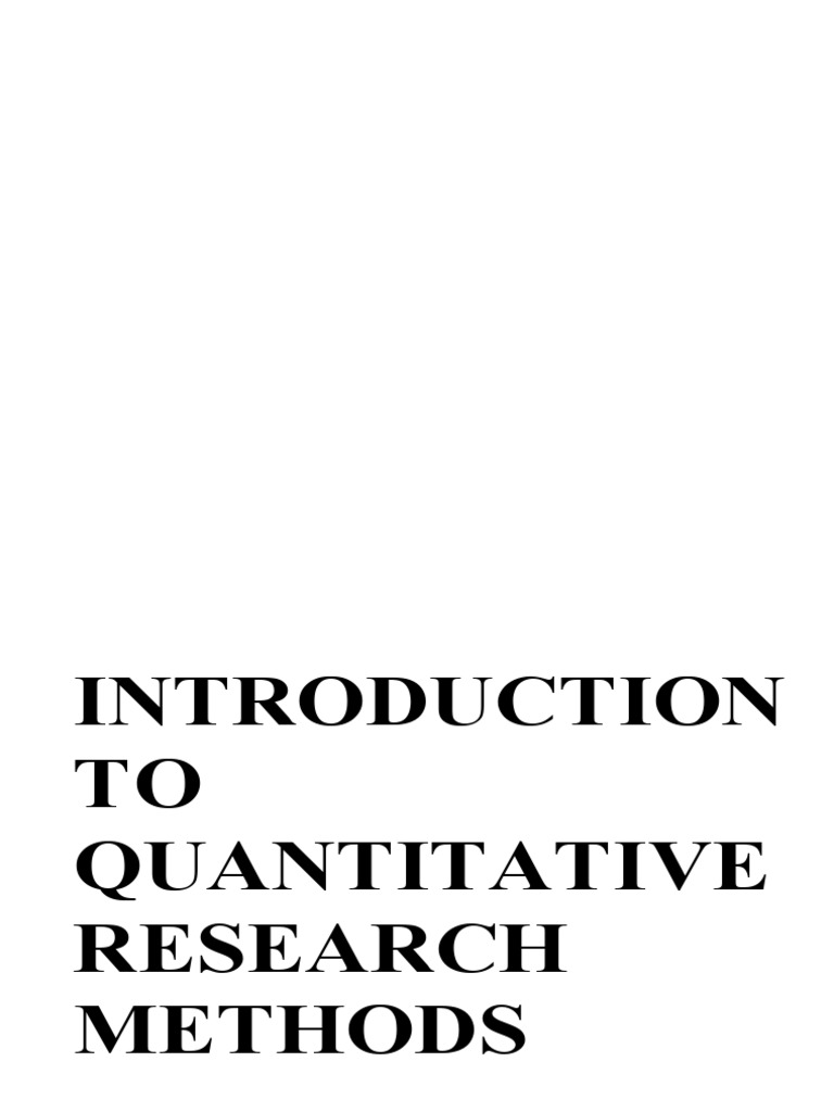 IQRM Book 2020 Jan 28 | PDF | Hypothesis | Null Hypothesis