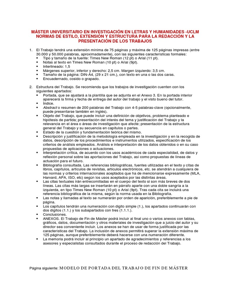 PORTADAS NORMAS DE ESTILO Y CRITERIOS TFM LETRAS Y HUM Ok | PDF ...