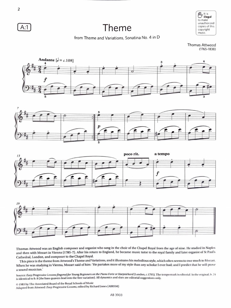 ABRSM Grade 1 Exam Pieces | PDF | Elements Of Music | Musicology