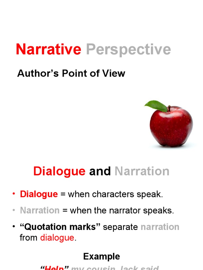 Understanding Narrative Perspectives | PDF | Narration