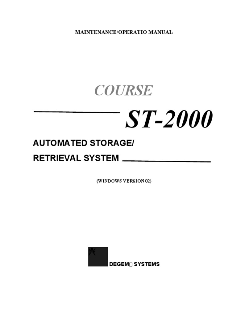 ST 2000 Maintenance 3 1 | PDF | Programmable Logic Controller ...