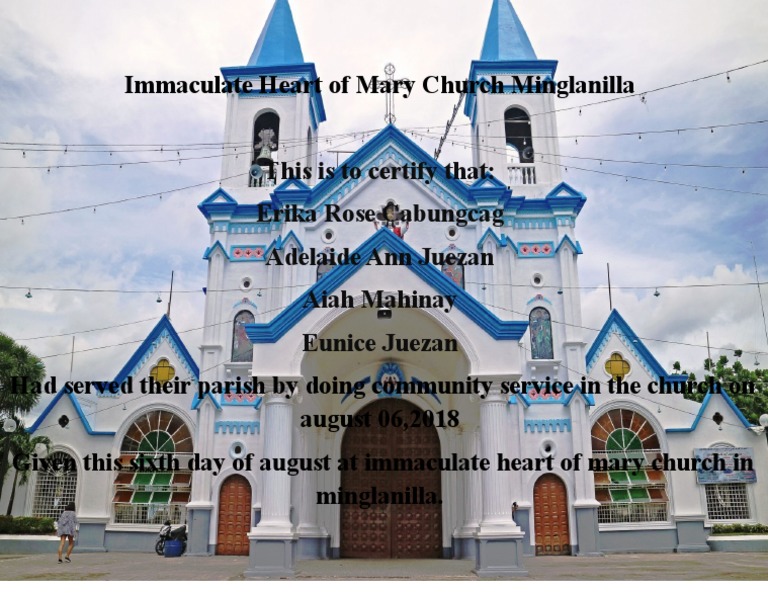 Immaculate Heart of Mary Church Minglanilla | PDF