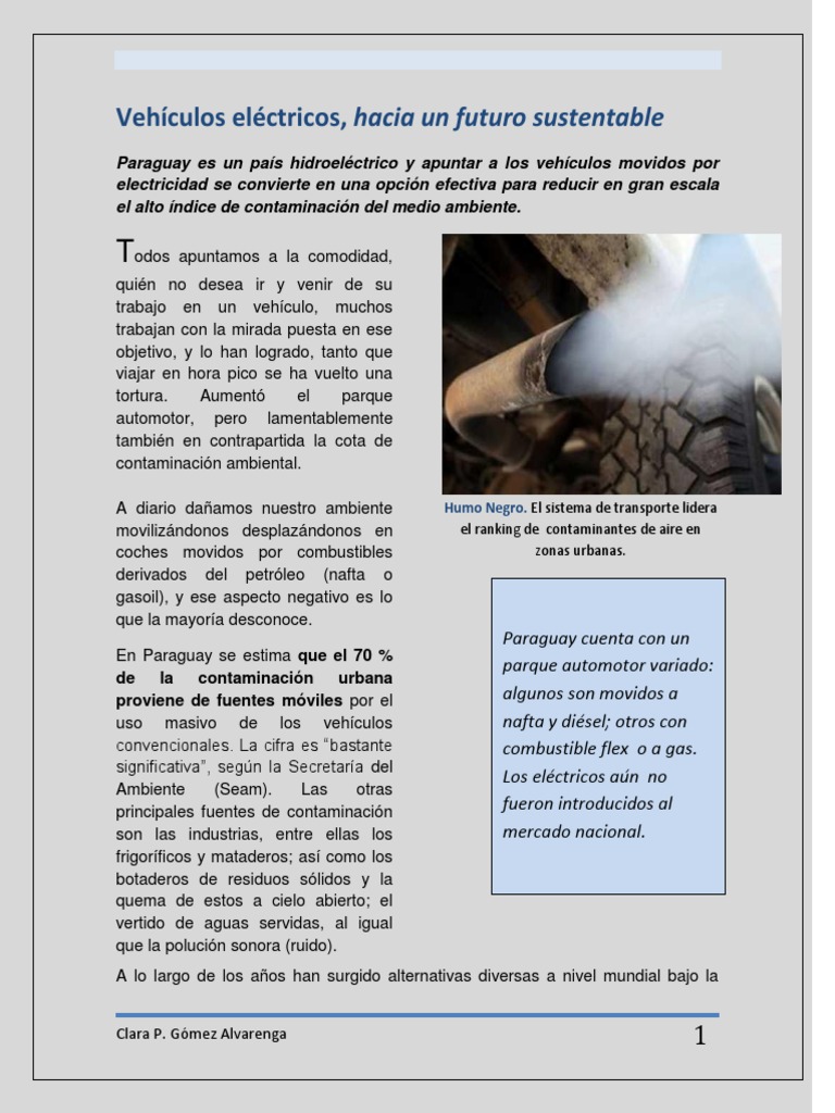 Autos Electricos | PDF | Contaminación | Dióxido de carbono