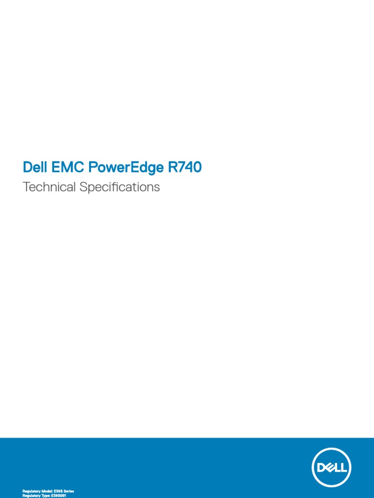 Dell PowerEdge R740 Spec Sheet | PDF | Alternating Current | Technical ...