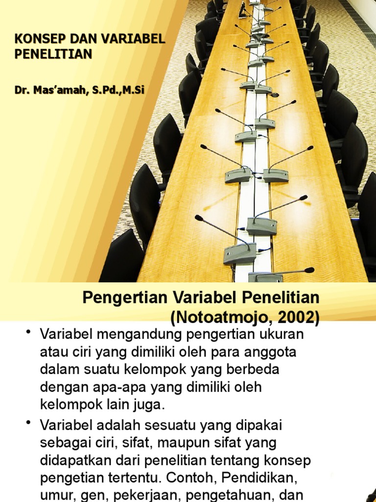 Konsep Variabel Penelitian | PDF
