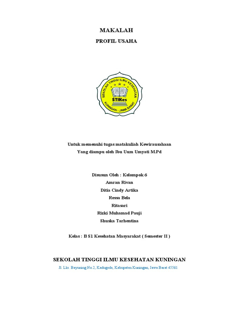 Profil Usaha dalam Kewirausahaan | PDF | Bisnis