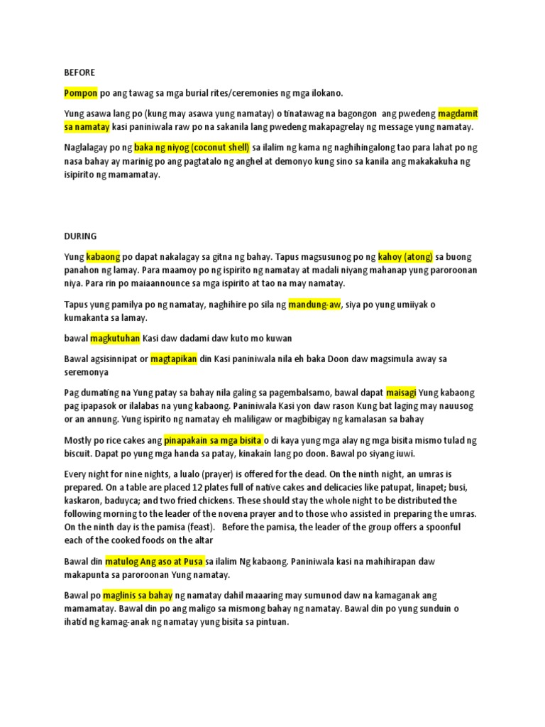 Patay Na Nasa Kabaong