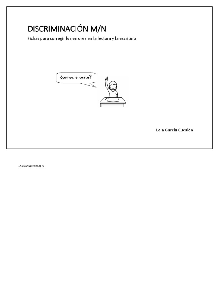 Discriminación M N | PDF