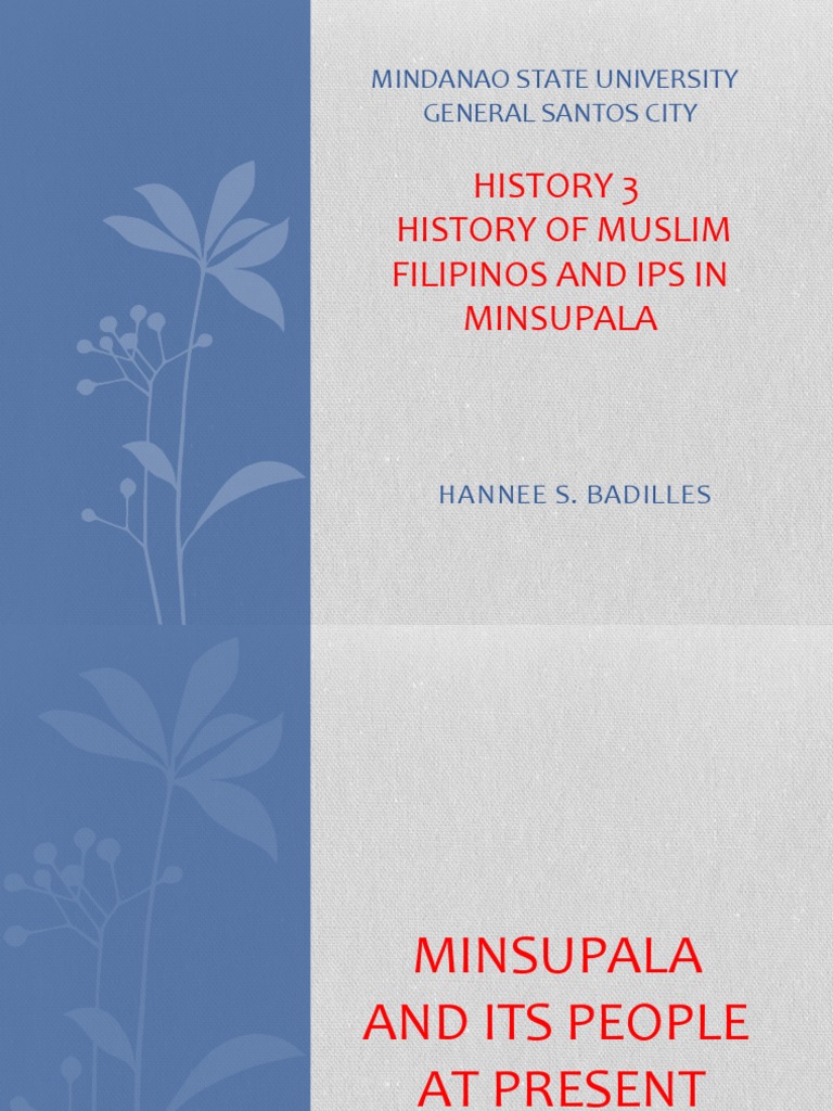 History of Minsupala and Its Peoples | PDF | Mindanao | Ethnicity