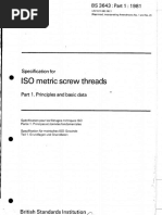 ISO 965-1 ISO General Purpose Metric Screw Threads-Tolerances | PDF | Screw | Engineering Tolerance