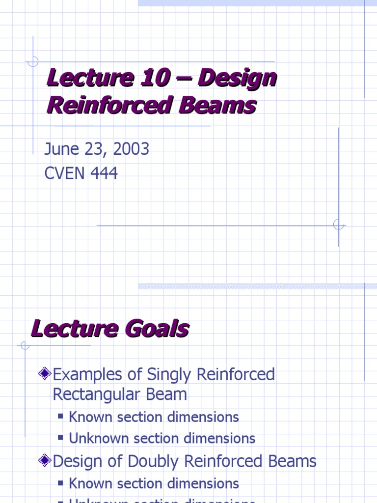 Lecture 10 | PDF | Engineering | Beam (Structure)