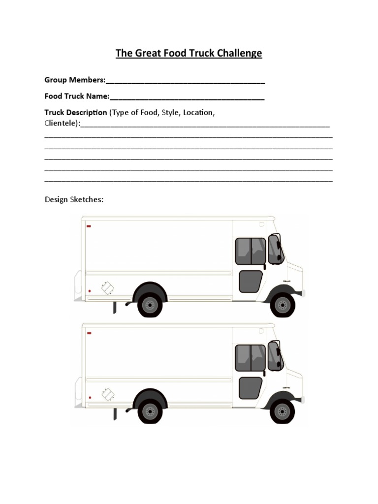 Food Truck Challenge Project Template | PDF