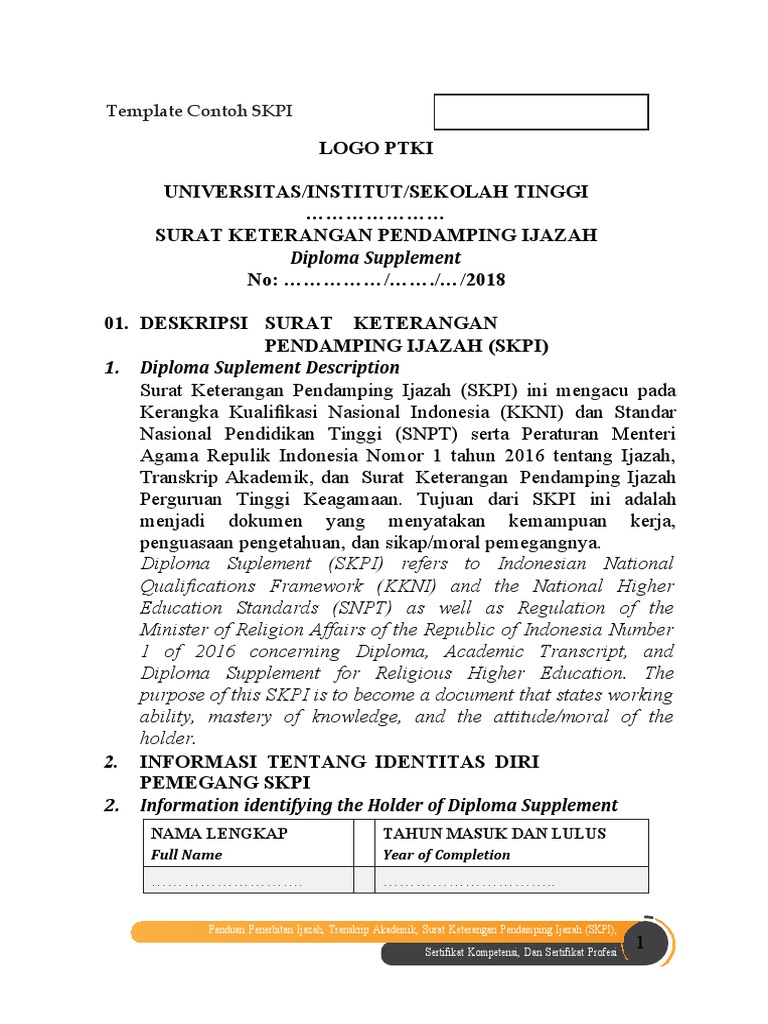 Skpi Iqt Iain Kudus | PDF