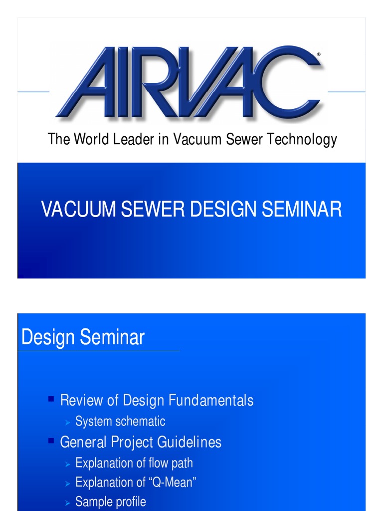 AirVac Design Seminar | Sanitary Sewer | Valve
