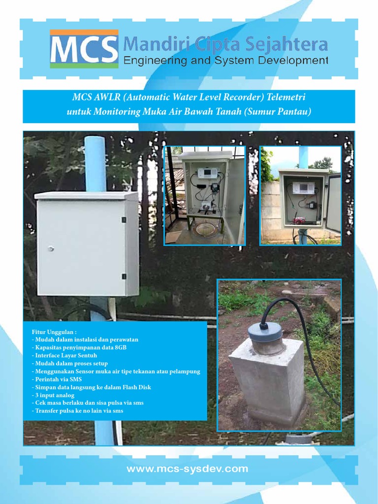AWLR Telemetri: Monitoring Air Tanah | PDF | Teknologi & Rekayasa