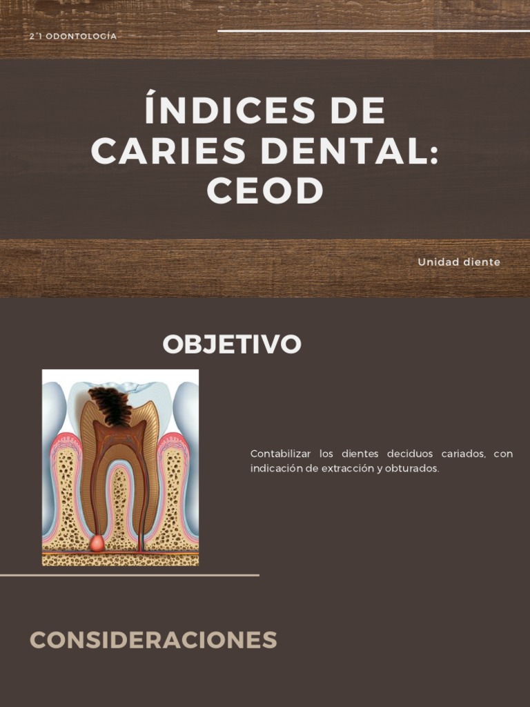 índices de caries dental ceod | PDF