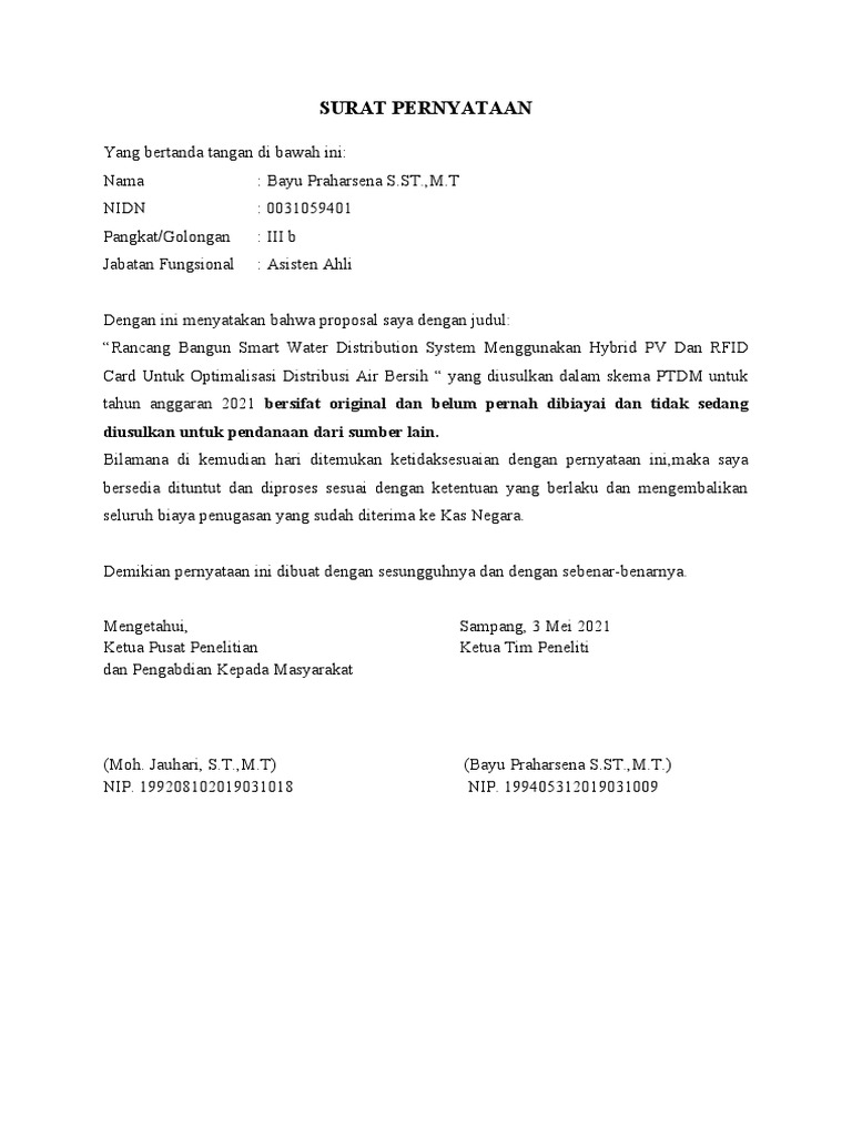 PROPOSAL PENDANAAN | PDF