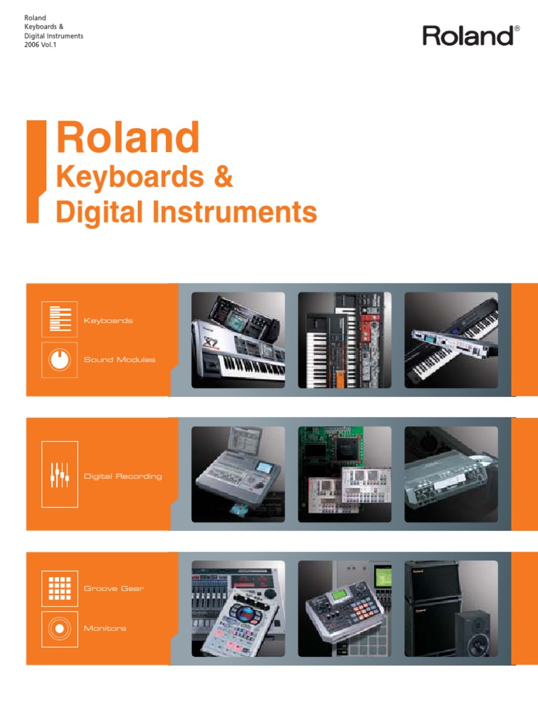 Catálogo de Teclados Roland 2009 | PDF | Synthesizer | Sound Production