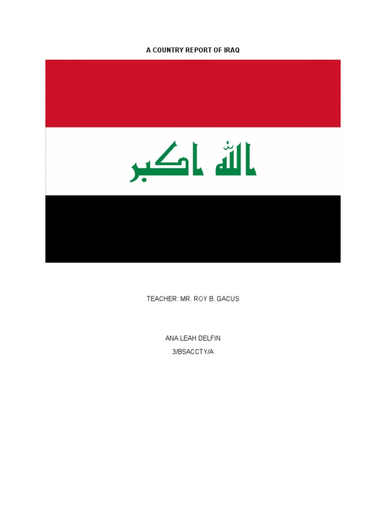 A Country Report of Iraq | PDF | Iraq | Sharia