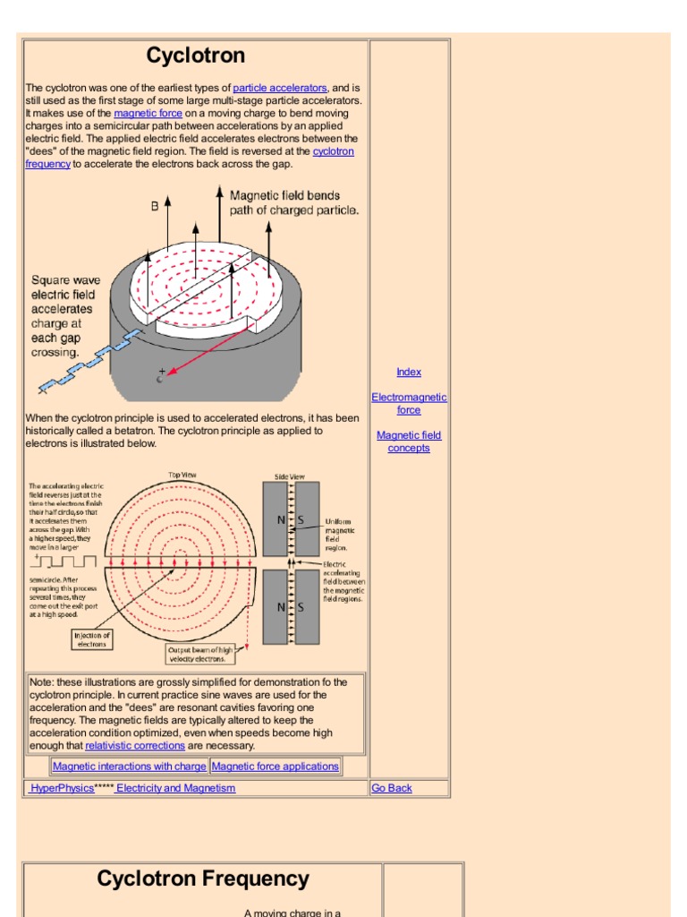 Hyperphysics Phy Astr Gsu Edu | PDF | Particle Accelerator | Electron
