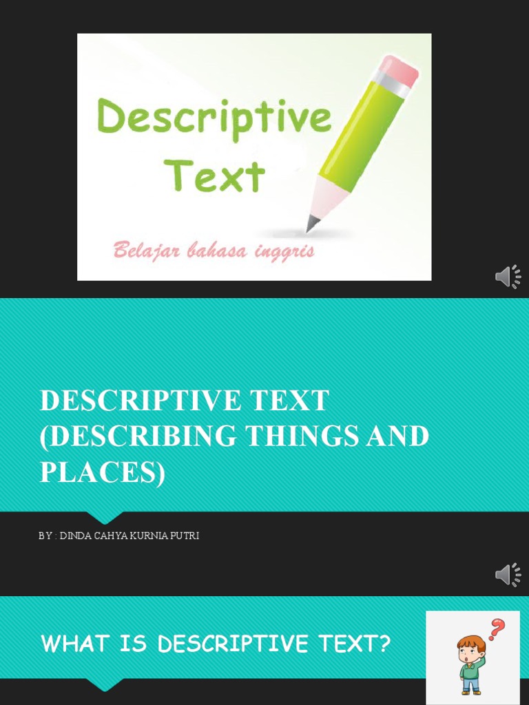 Descriptive Text Guide & Examples | PDF | Room | Paris