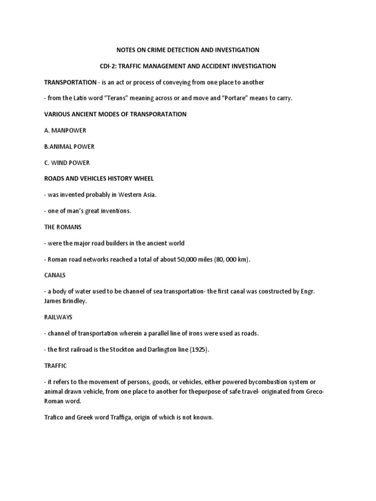 TRAFFIC MANAGEMENT AND ACCIDENT INVESTIGATION CDI 2 WPS Office PDF