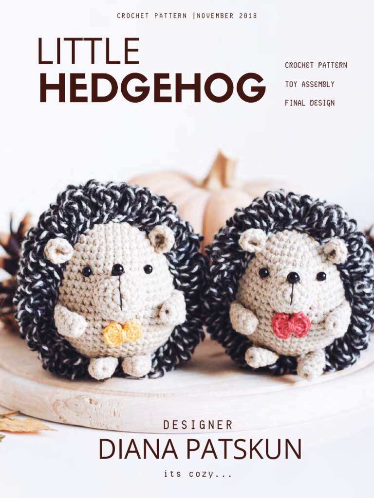 Animales Erizo Pdf Crochet Yarn