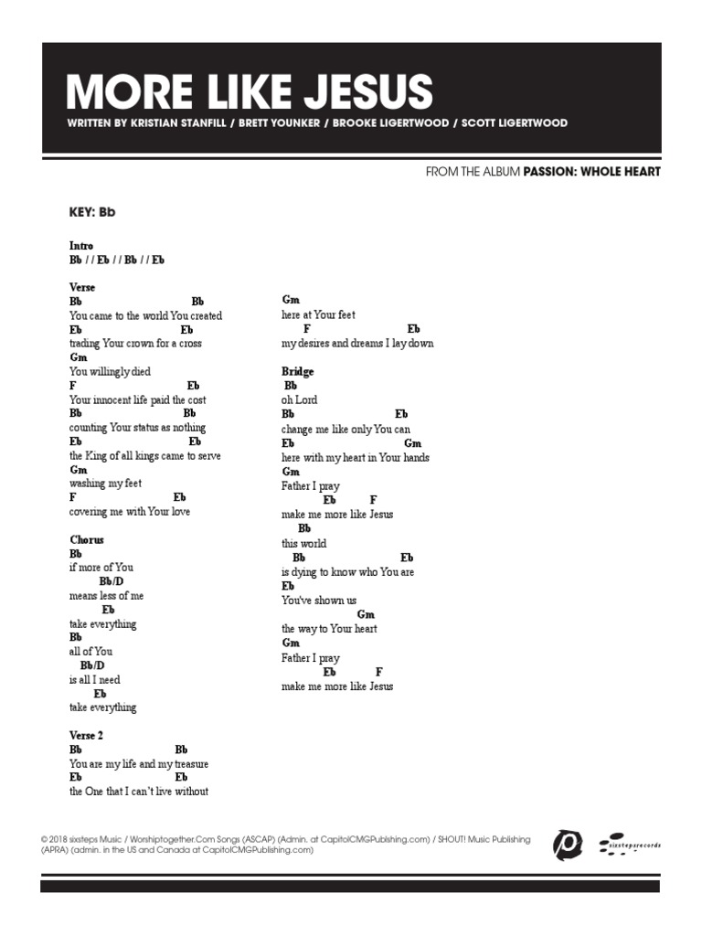 More Like Jesus: Key: BB | PDF | Canonical Gospels | Jesus