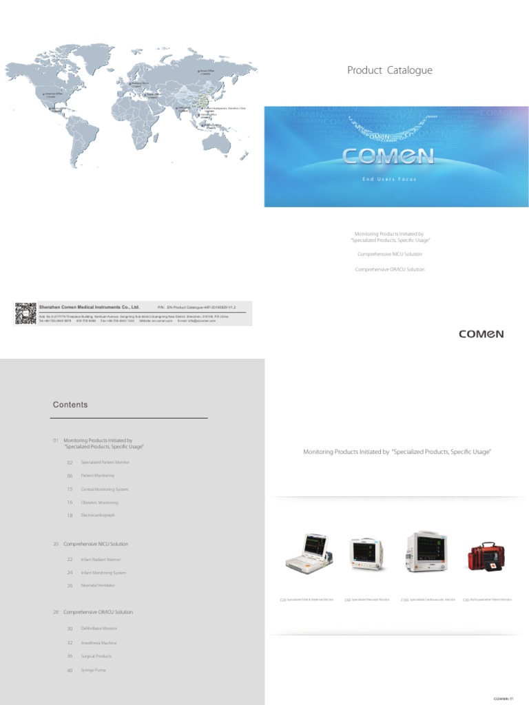 Comen Catalogue | PDF | Monitoring (Medicine) | Computer Monitor