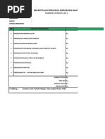 Contoh Template RAB (Rencana Anggaran Biaya) Untuk Sebuah Restoran | PDF