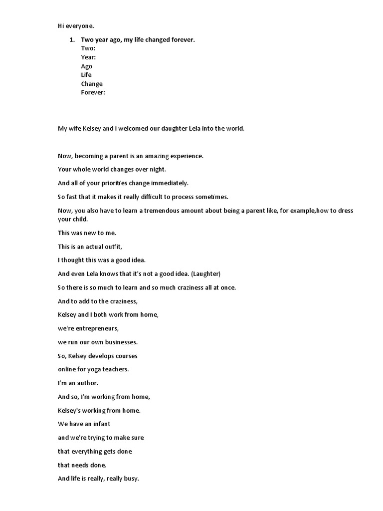 Two Year Ago, My Life Changed Forever | PDF | Entertainment (General)