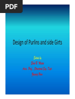 Purlins and Side Girts Function and Connections | PDF | Framing ...