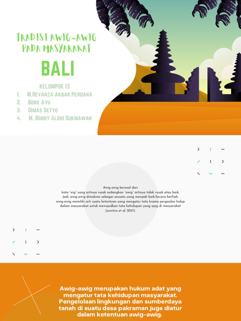 Tradisi Awig-Awig Pada Masyarakat Bali | PDF