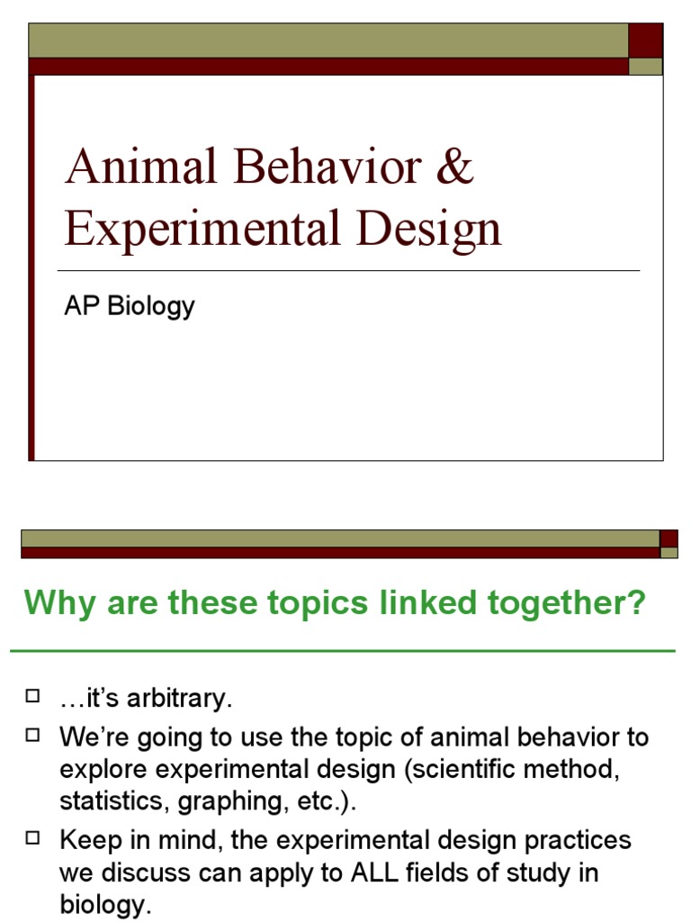 Animal Behavior in AP Biology Design | PDF | Classical Conditioning ...