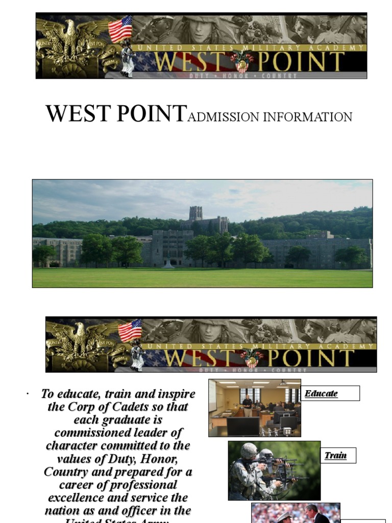West Point Admission Powerpoint | Download Free PDF | United States ...