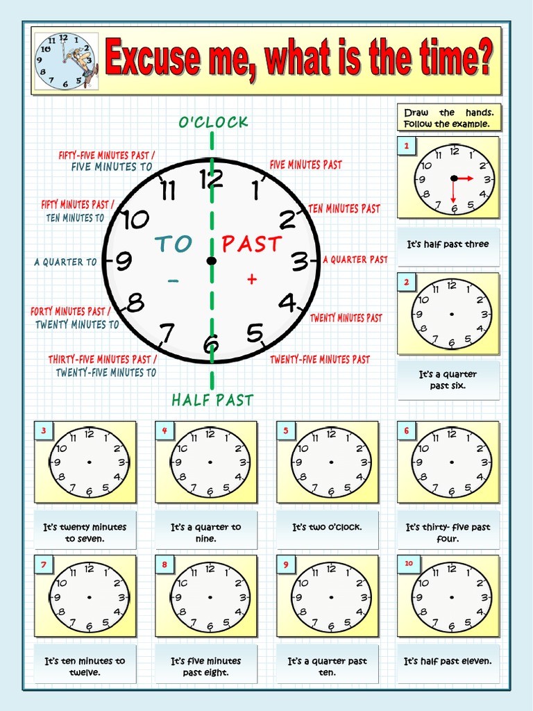 Telling The Time (Draw) | PDF