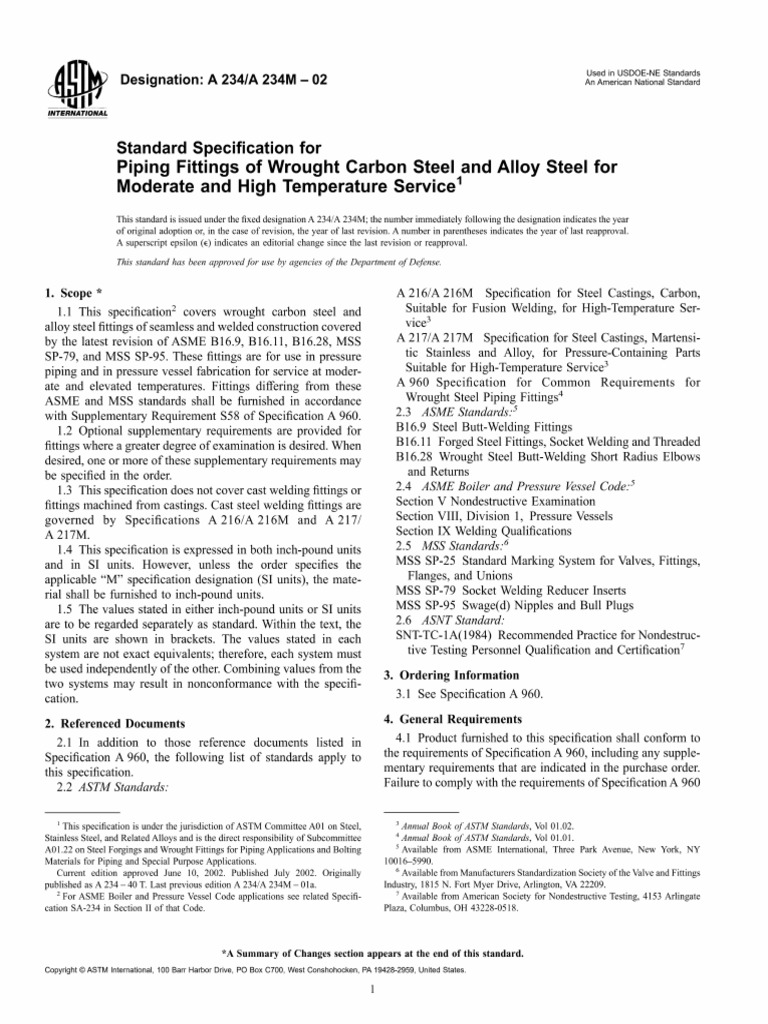 Astm A234 | PDF