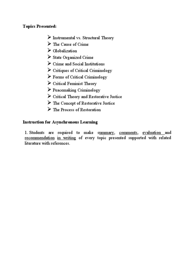 Reaction Paper On Globalization | PDF | Criminology | Crime & Violence
